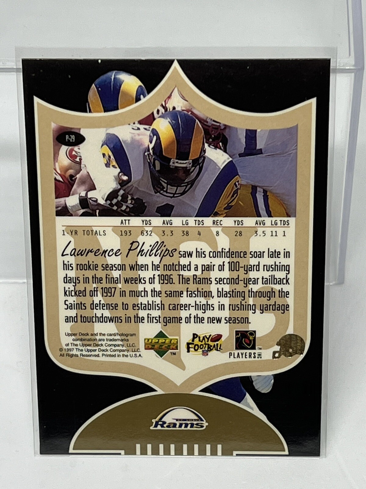 1997 SP Authentic - Profiles #P-29 Lawrence Phillips for sale online | eBay