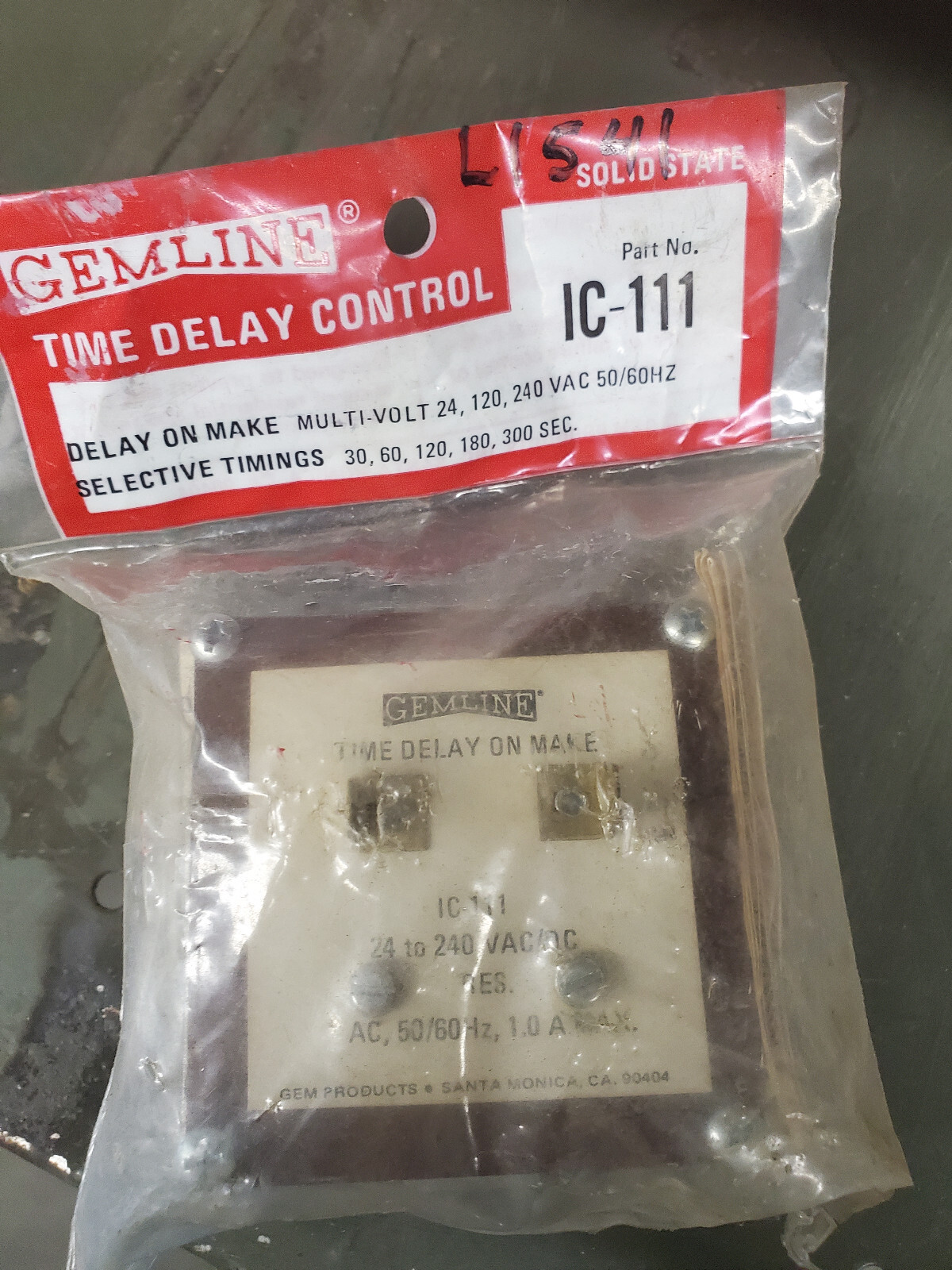NEW IN FACTORY PACKAGE GEMLINE TIME DELAY CONTROL IC-111 NOS | eBay
