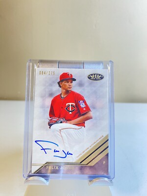 2018 Topps Tier One Break Out Autograph Felix Jorge AUTO RC Rookie 201/ ...