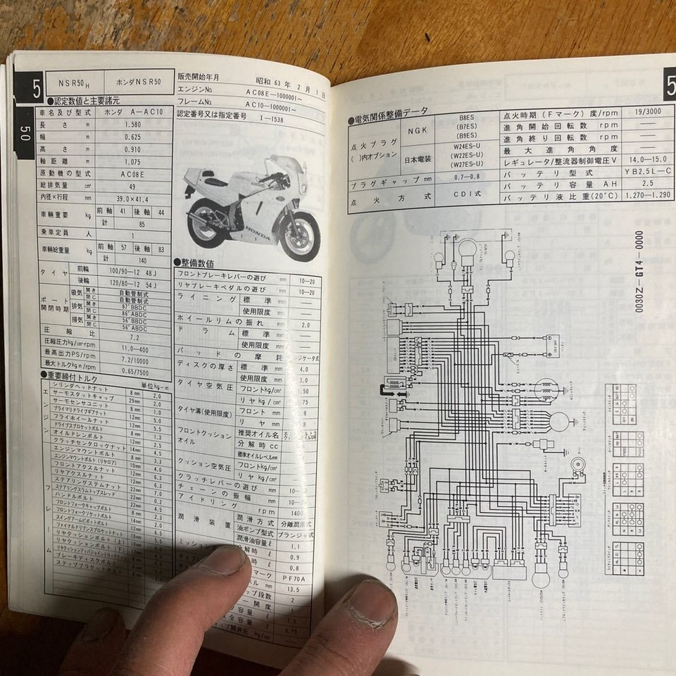 Motorcycle Hand1988 NSR50 NSR250 Early Dio NS50F RC30 GWing 1500 Shary ...