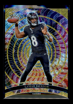 2024 Panini Select #8 Lamar Jackson Color Wheel Gold 6/10 Baltimore ...