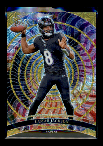 2024 Panini Select #8 Lamar Jackson Color Wheel Gold 6/10 Baltimore ...