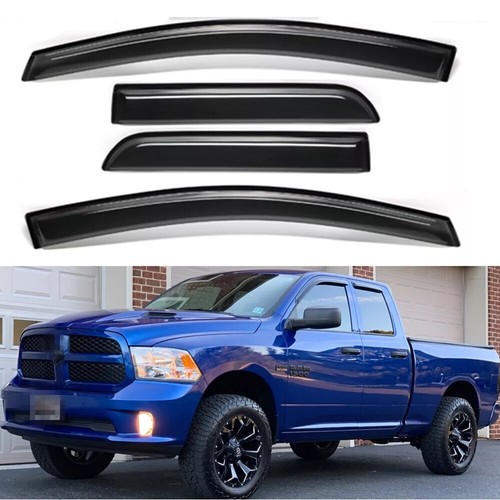 4Pcs Window Deflector Window Visor For 2019-2022 Ram 1500 Quad Cab ...