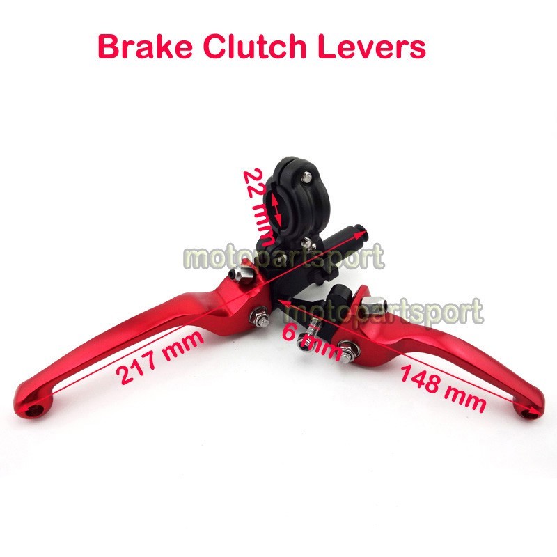 Red Brake Clutch Handle Lever For Chinese Dirt Pit Bike Honda XR50 ...