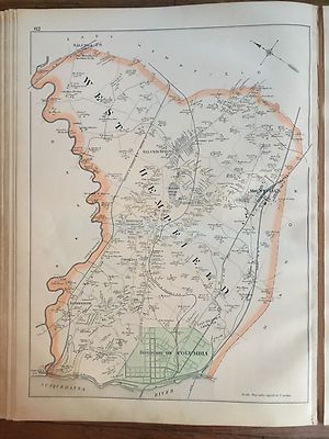 1899 COLUMBIA WEST HEMPFIELD LANCASTER COUNTY PENNSYLVANIA PLAT ATLAS ...