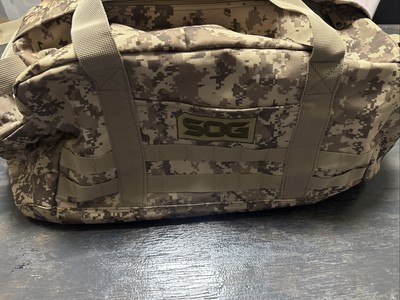 SOG SIEGE TACTICAL BAG CONVERTIBLE BACKPACK CAMO SWAT DUFFLE MOLLE PACK ...