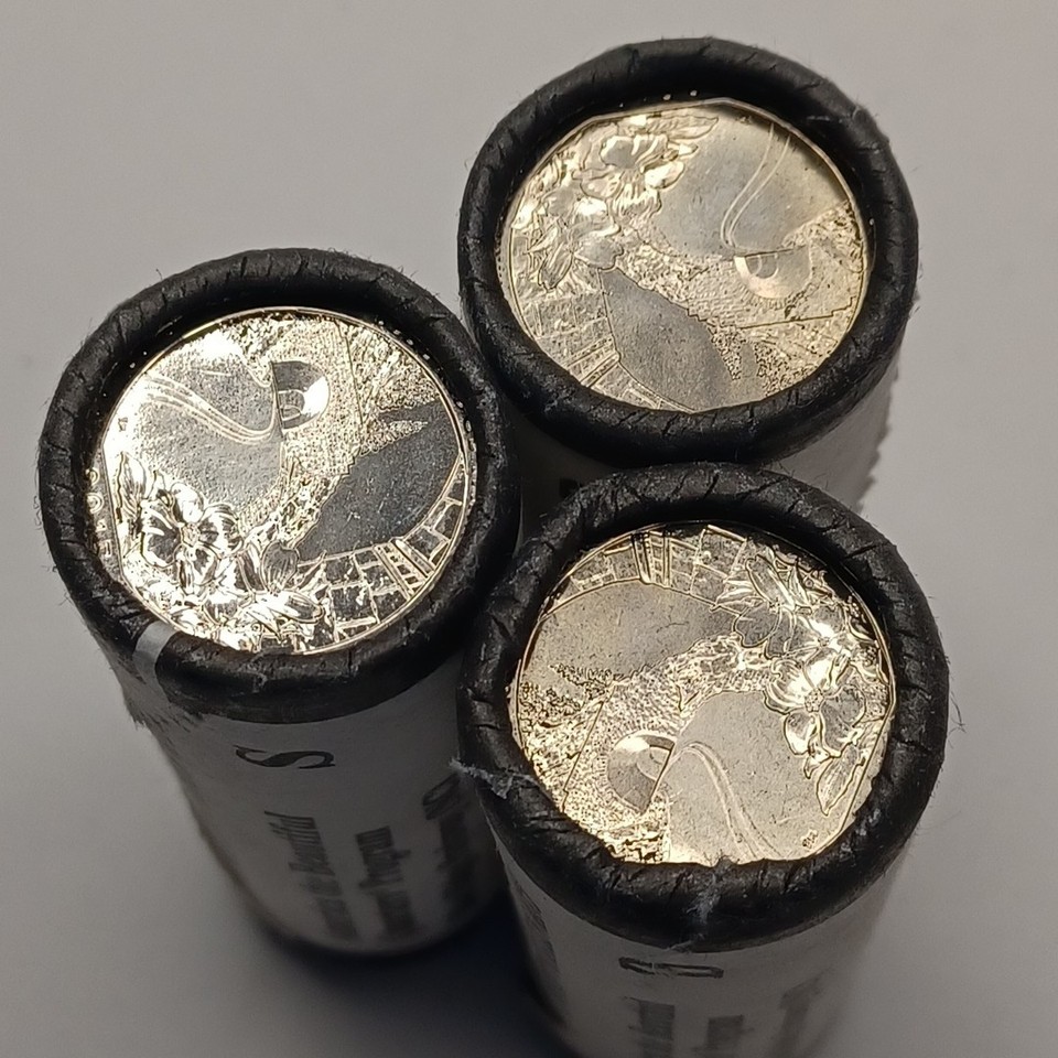 2015 P-D-S Blue Ridge Parkway BU Quarter Rolls Original US Mint Wrapper ...