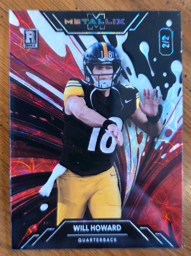2025 Wild Card Metallix Will Howard Rookie 2/2 QB Pittsburgh TRUE SSP ...