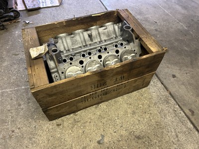 1957 tri-five Chevy Chevrolet NOS Engine Block 3731548 Bel Air Corvette ...