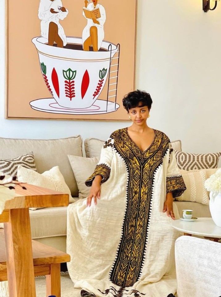Gorgeously Handmade Tibeb Ethiopian Traditional Dress (Her) | eBay
