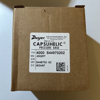4SQRT Dwyer Capsuhelic Pressure Gage, New Open Box!!! | eBay