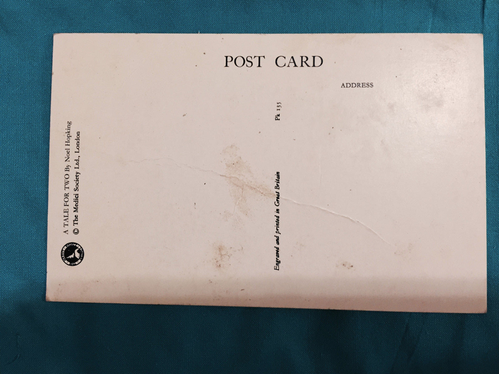 Noel Hopking Postcards A Tale for Two the Medici Society Ltd. London UK ...