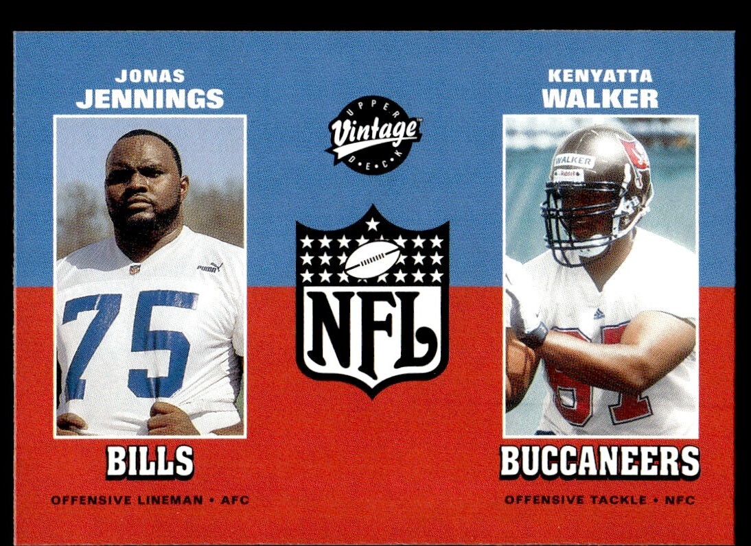 2001 Upper Deck Vintage Jonas Jennings/Kenyatta Walker Rookie Buffalo | eBay