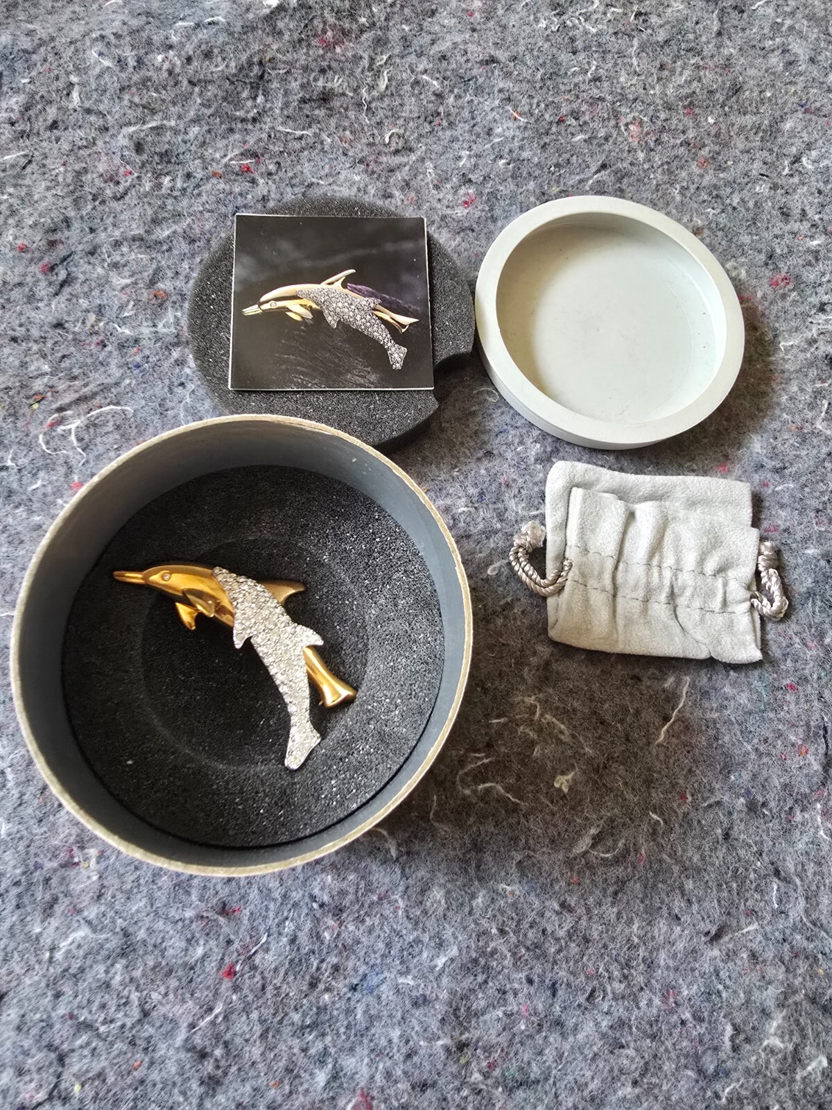 1990 Swarovski Crystal SCS limited edition Dolphin pi… - Gem