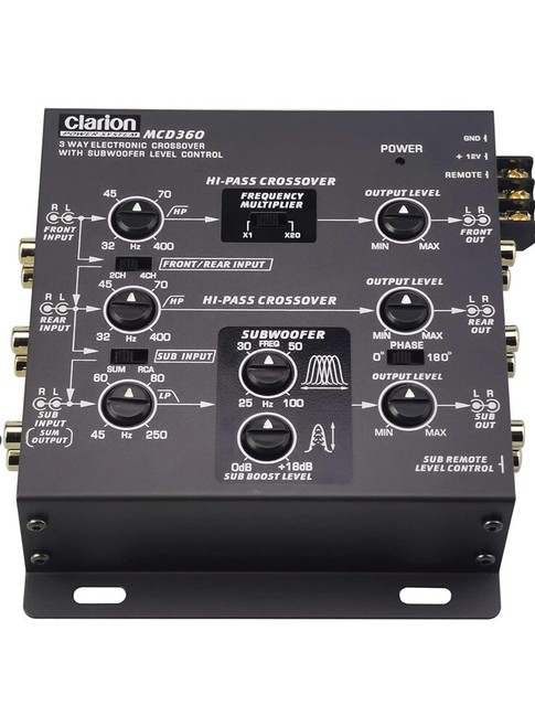 Clarion MCD360 6 Channel Crossover for sale online | eBay