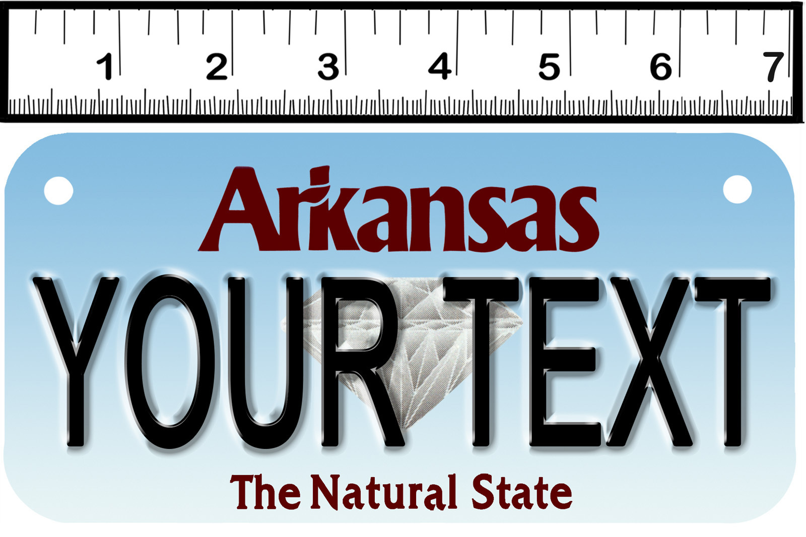 PERSONALIZED ALUMINUM MOTORCYCLE STATE LICENSE PLATE-ARKANSAS | eBay