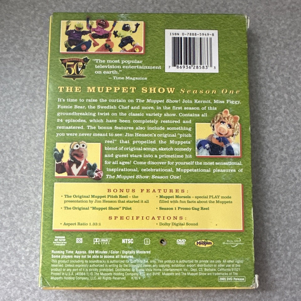 The Muppet Show: Season 1 (DVD) (4-Disc Set) (VG) (W/Case) | eBay