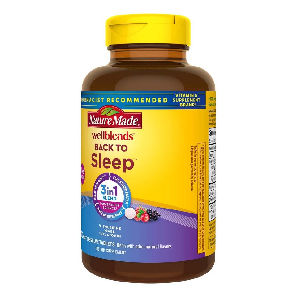Nature Made Wellblends Back To Sleep, 120 Fast Dissolve Tablets | eBay
