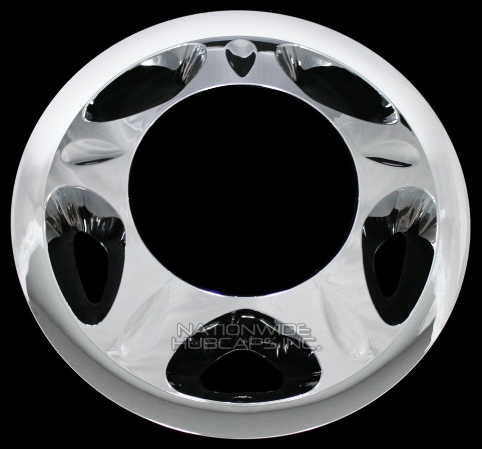 4 Chrome 08-10 Silverado Sierra 3500 17" Dually Wheel Simulators Dual ...