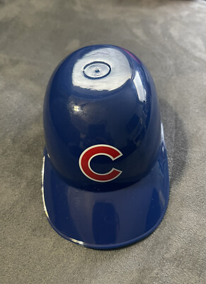 CHICAGO CUBS Blue Plastic Mini Batting Baseball Helmet Ice Cream Bowl ...