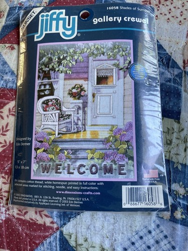 Jiffy Gallery Crewel Erin Dertner Kit #16058 Shades Of Summer | eBay