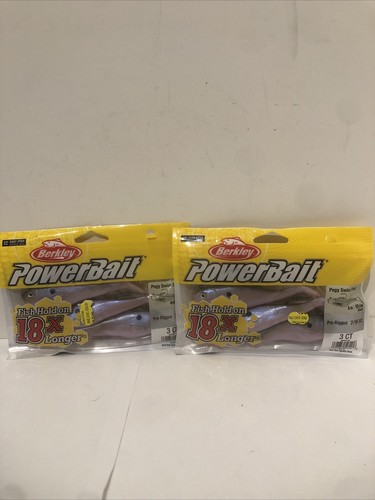 Berkley Powerbait 4" Pogy Swim Shad Pre-Rigged 3 CT 2 Packs 7/16 Oz ...