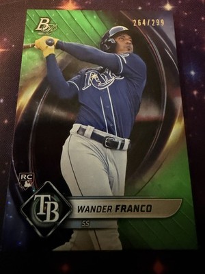 2022 Bowman Platinum - Wander Franco #69 Emerald Ice Foilboard /299 (RC ...