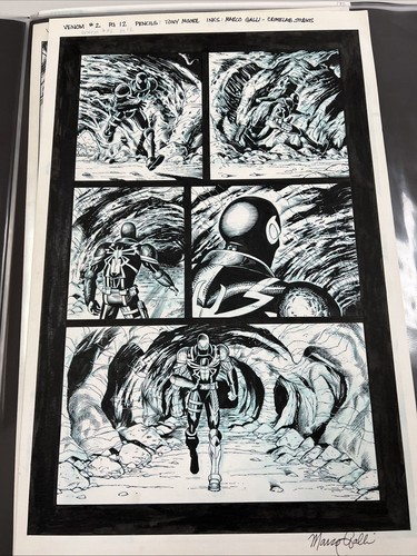 Venom # 2 Original Art Tony Moore And Marco Galli 2011 Rick Remender | eBay