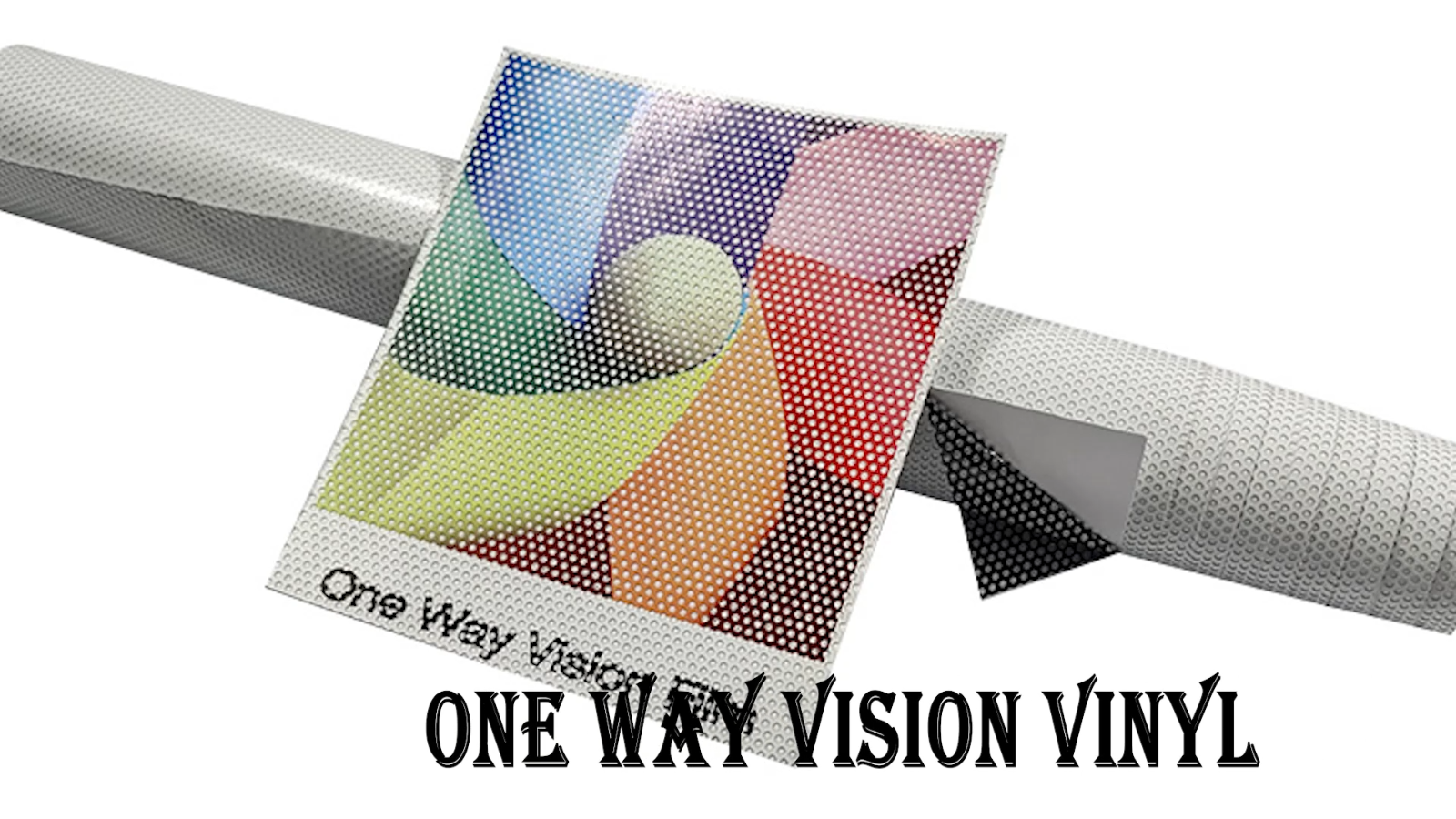 Perforated Exterior Mount One Way Vision Car Window Vinyl Film 42 ...