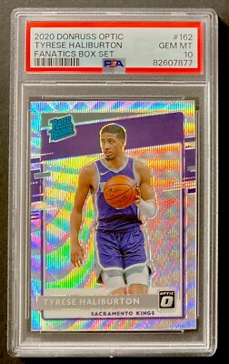 2020-21 Donruss Optic Tyrese Haliburton RC Rookie FANATICS PRIZM #162 ...