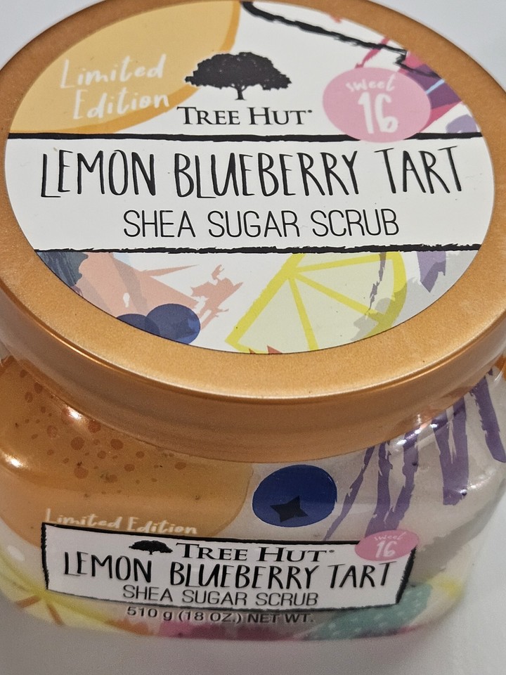 Tree Hut Shea Sugar Scrub Lemon Blueberry Tart Limited Edition 18 NEW ...