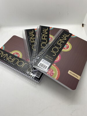 5x8 Spiral Notebook 80 Sheets Journal Lot of 4 Lined Paper Office ...