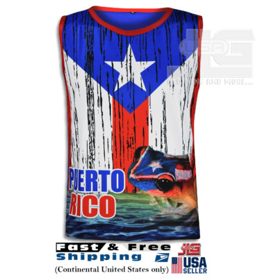 Puerto Rico Tank Top Jersey PR Cool Max Polyester NEW | eBay
