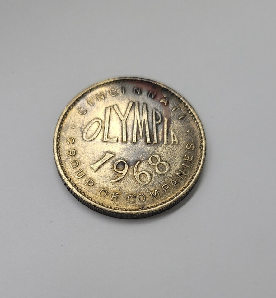 Cincinnati Ohio Brewery / Beer Token – 1968 Olympia “Ask Him for a Beer ...