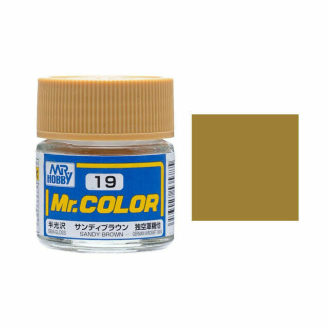 GSI Creos Mr. Hobby Mr Color C19 Sandy Brown 10ml Semi-gloss Paint ...