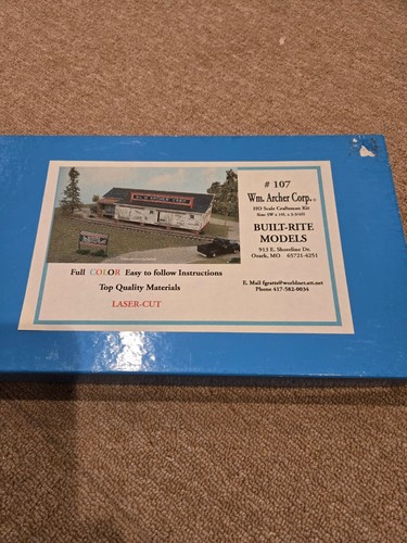 HO Scale Frenchie Gratts Wm. Archer Corp. Built-Rite Models #107 ...