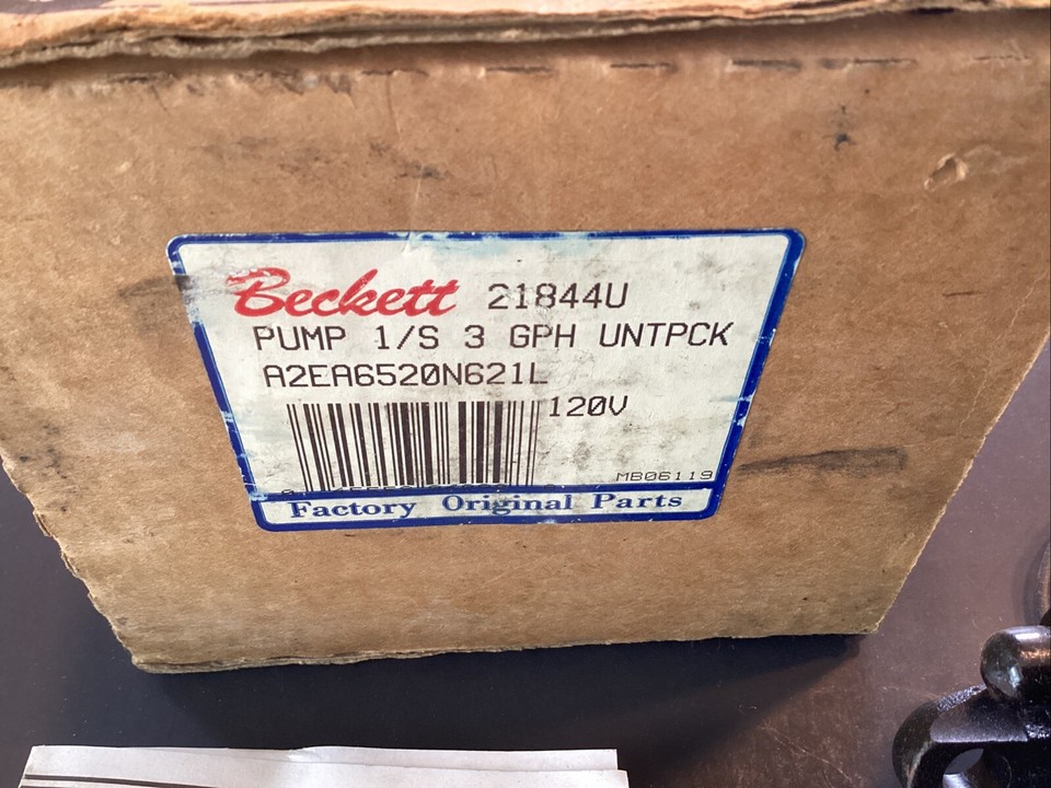 NEW OEM Beckett 21844U A2EA-6520 Cleancut Oil Pump 3450 Free Ship | eBay