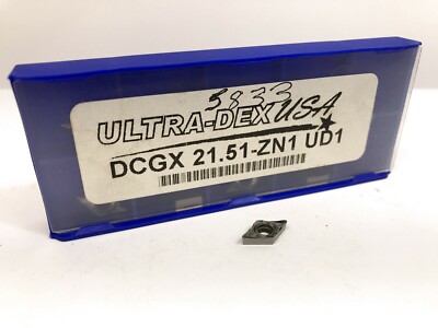ULTRA-DEX DCGX 21.51-ZN1 Carbide Inserts Grade UD1 NEW 9pcs | eBay
