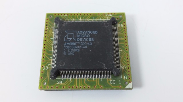 AMD Am386 Dx-40 Ng80386dx-40 Vintage 386 40 MHz Processor for sale ...