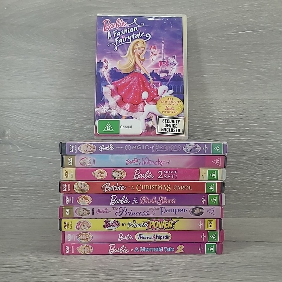10x Barbie DVD Bundle / Bulk - Region 4 - Mixed Movies | eBay