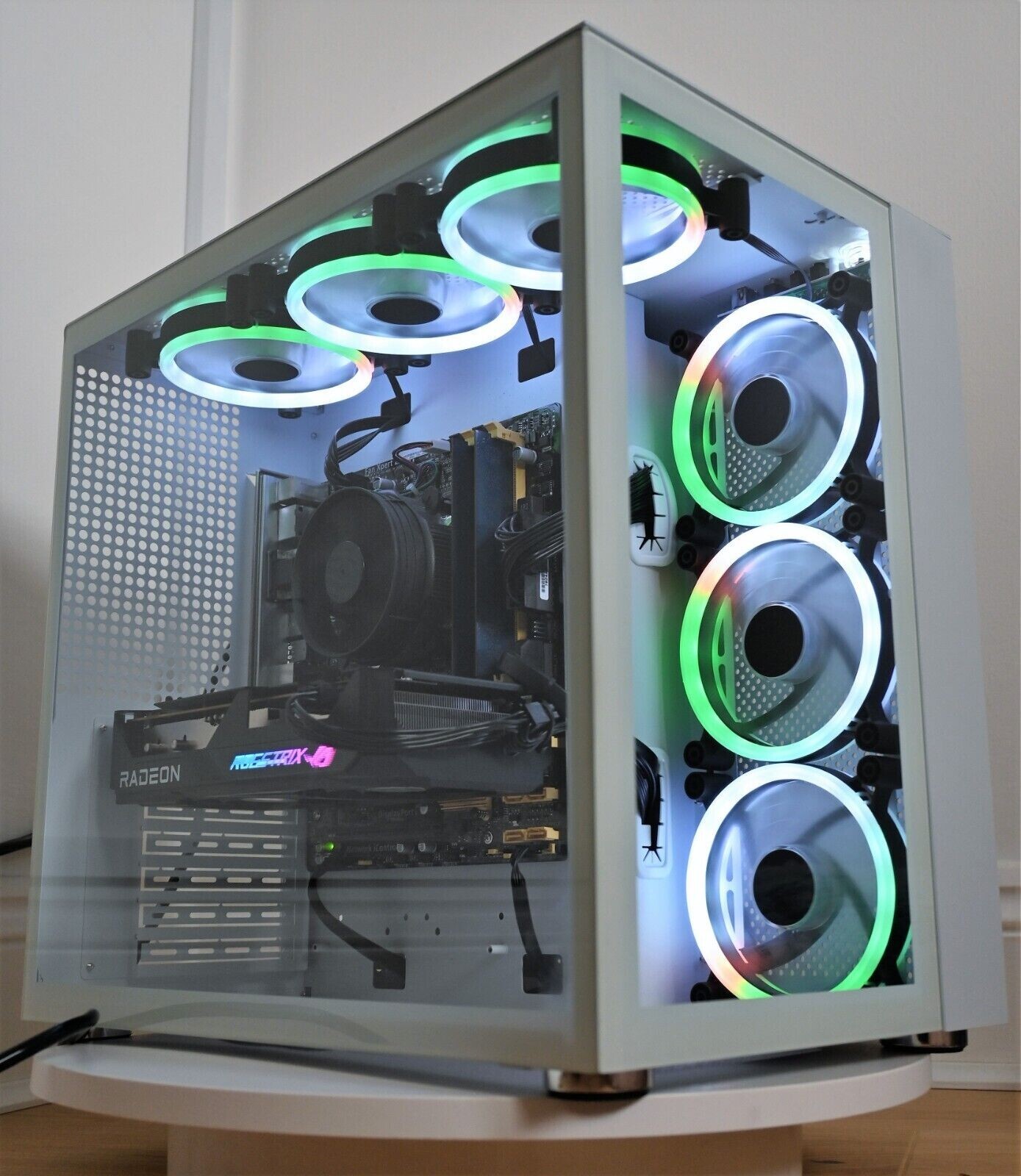 White Case DDR4 Gaming RGB PC Computer i7-6700 SSD 1TB HDD RTX ...