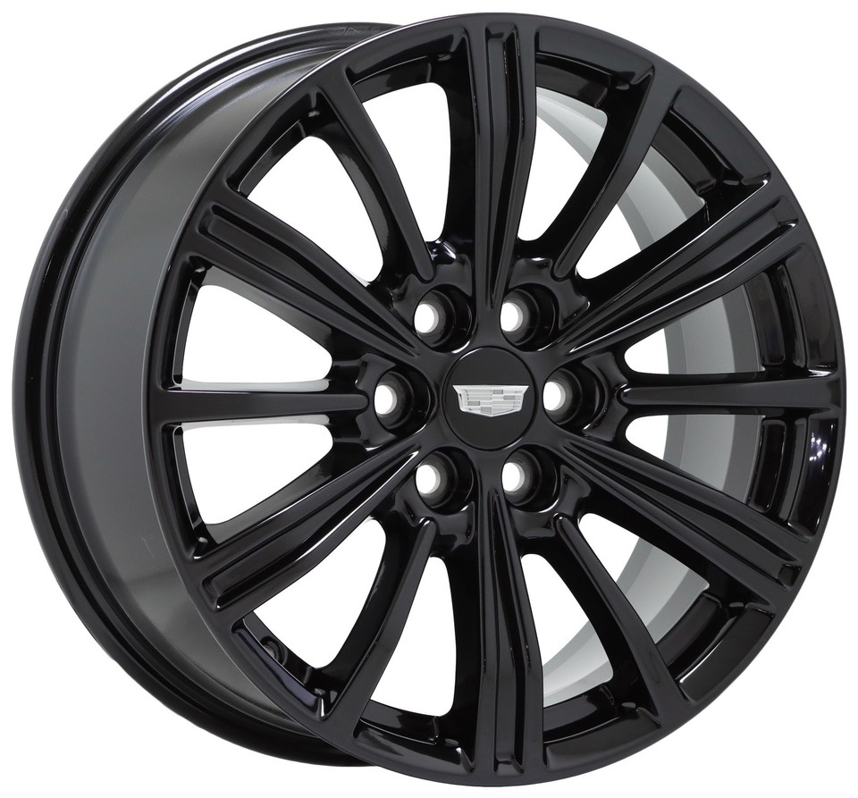 18" Cadillac XT5 Gloss Black wheels rims Factory OEM set 4798 EXCHANGE ...