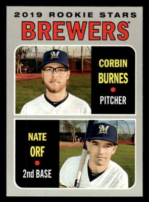 2019 Topps Heritage #88 Nate Orf / Corbin Burnes CPC, RC, RS NM | eBay
