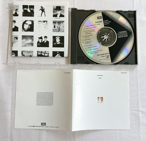 PET SHOP BOYS - PLEASE Japan First Press CD Rare CP32-5131 Toshiba ...