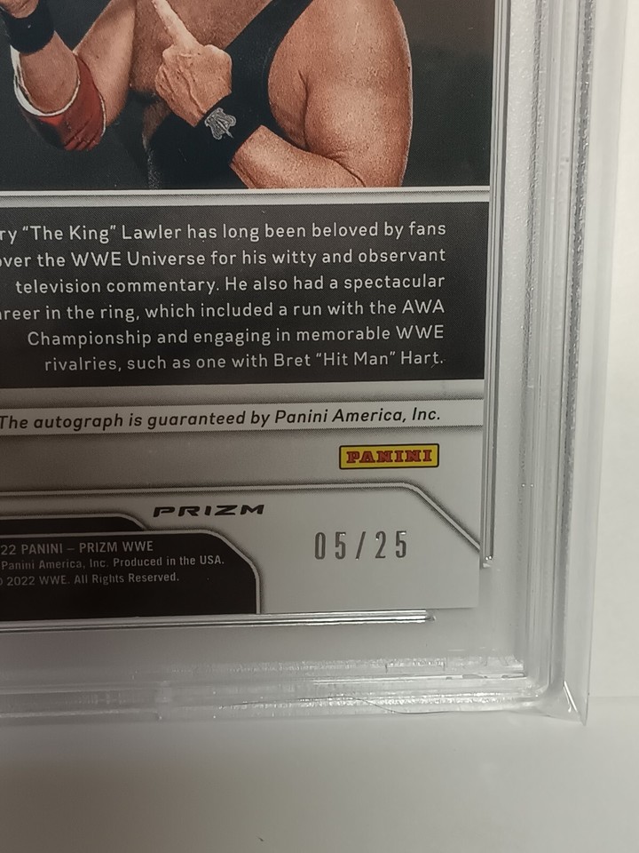 2022 Panini Prizm WWE Legendary Signatures Jerry Lawler Green Pulsar ...