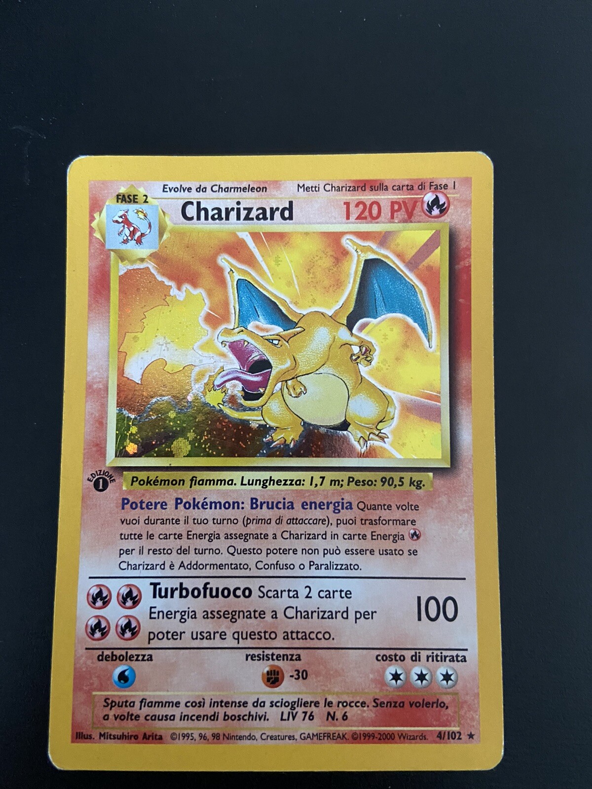 Charizard Holo Set Base Prima Edizione ITA | eBay
