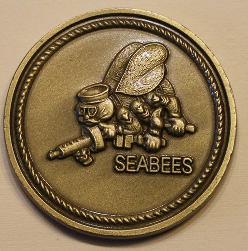 US Navy Seabee CB Utilitiesman UT Rate Navy Challenge Coin | eBay