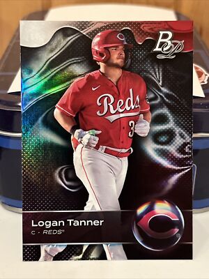 2023 Bowman Platinum Logan Tanner # TOP - 20 Cincinnati Reds Baseball ...