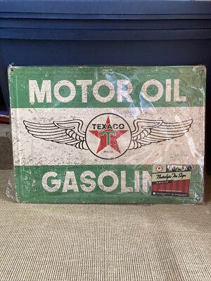 Texaco Motor Oil Metal Sign 16x12 | eBay