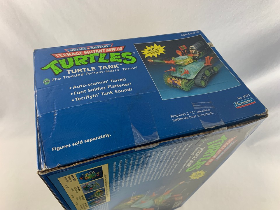1991 TMNT Turtle Tank Complete In Box w/ Instructions - TESTED, Damaged ...